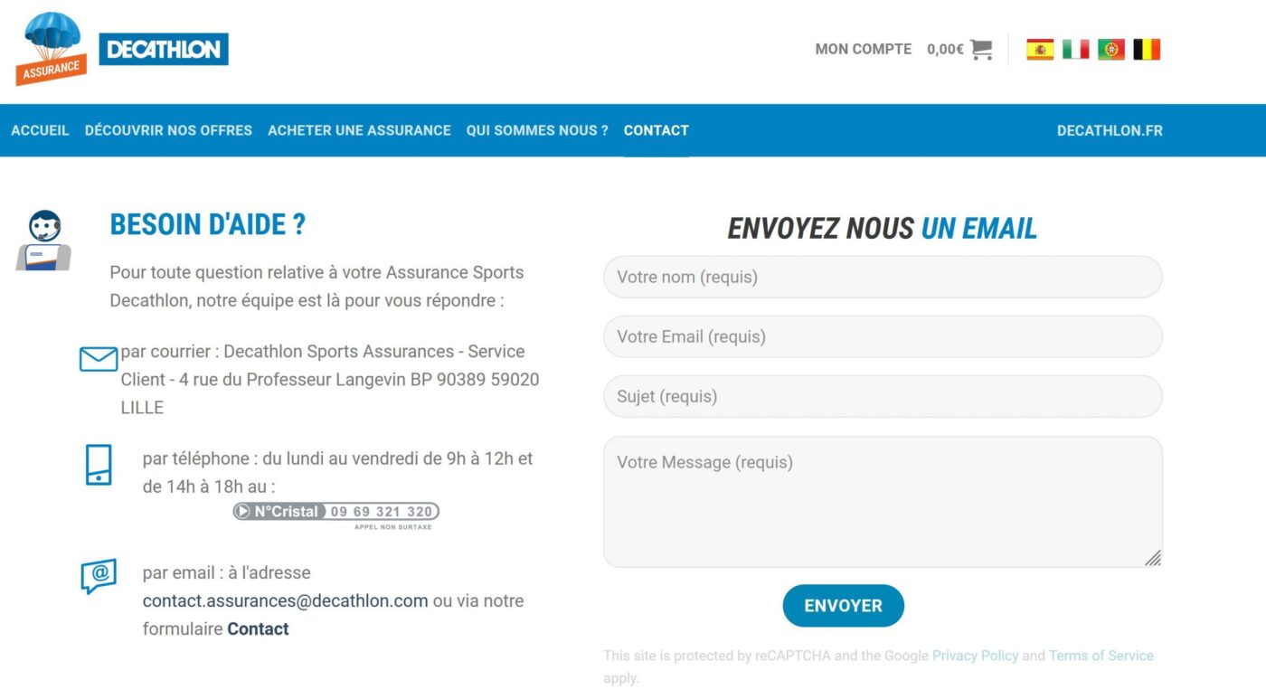 L'enseigne Decathlon : Comment contacter par mail ? (Guide complet ...