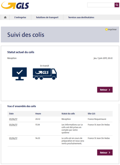 Quand passe le livreur gls